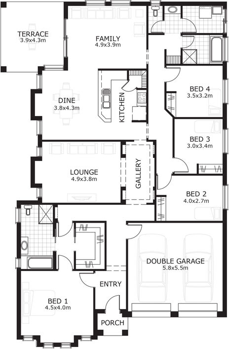 Sterling Homes • Carrington 210 - Home Design - Sterling Homes - Home ...
